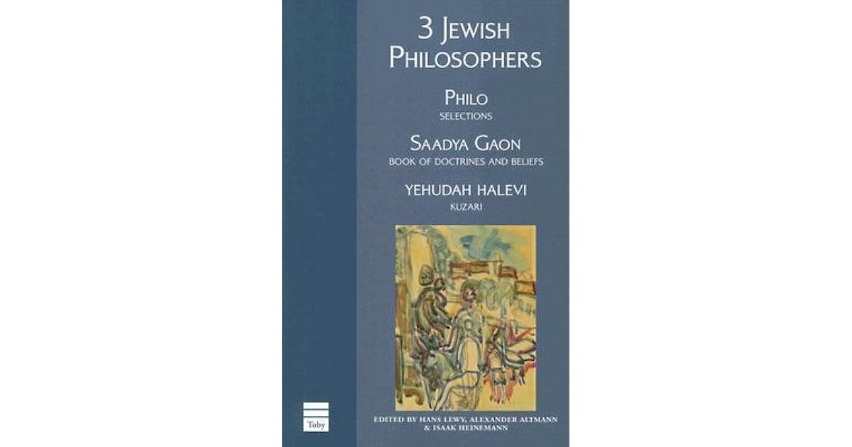 3 Jewish Philosophers by Hans Lewy