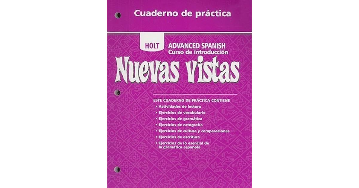 Nuevas Vistas Cuaderno De Practica: For Conmigo Nuevas Introducciones ...