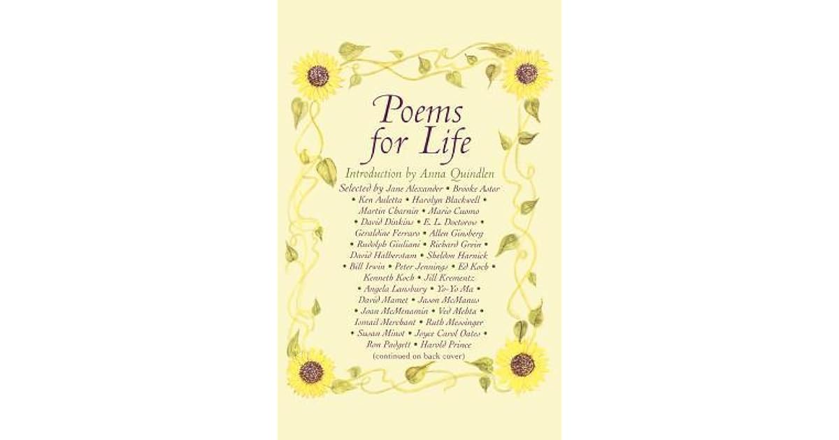 Poems for Life: Famous People Select Their Favorite Poem and Say Why It ...
