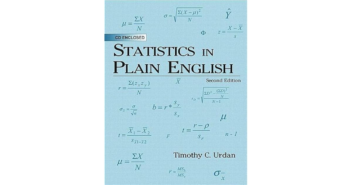 Statistics in Plain English by Timothy C. Urdan