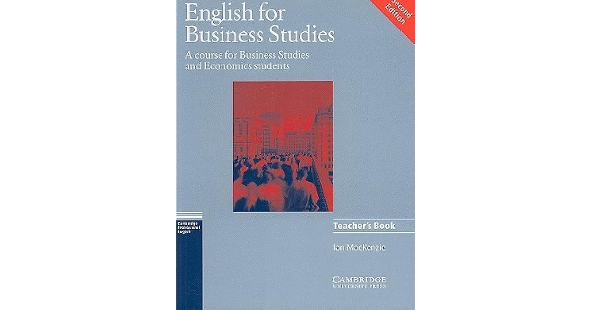 English for Business Studies Teacher's Book: A Course for Business ...