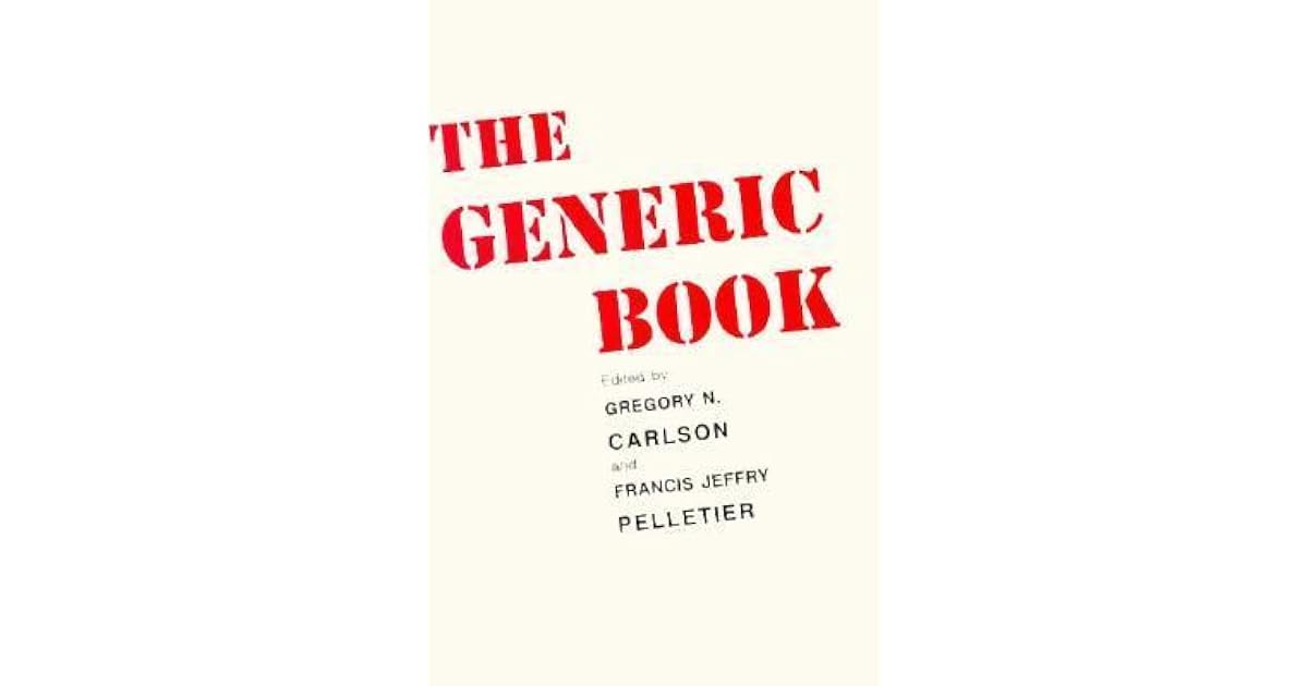 The Generic Book by Greg N. Carlson
