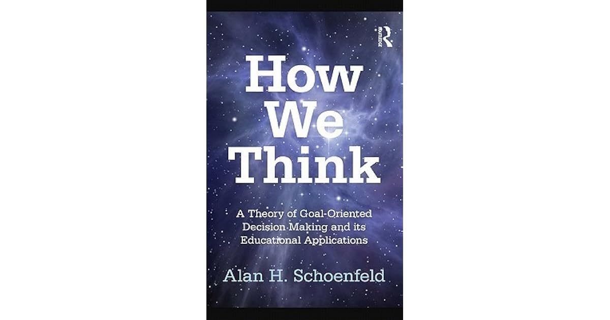 How We Think by Alan H. Schoenfeld