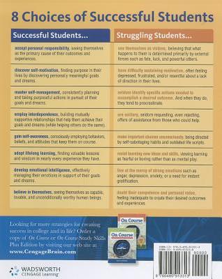 Review Card for on Course Success Strategies by Skip Downing