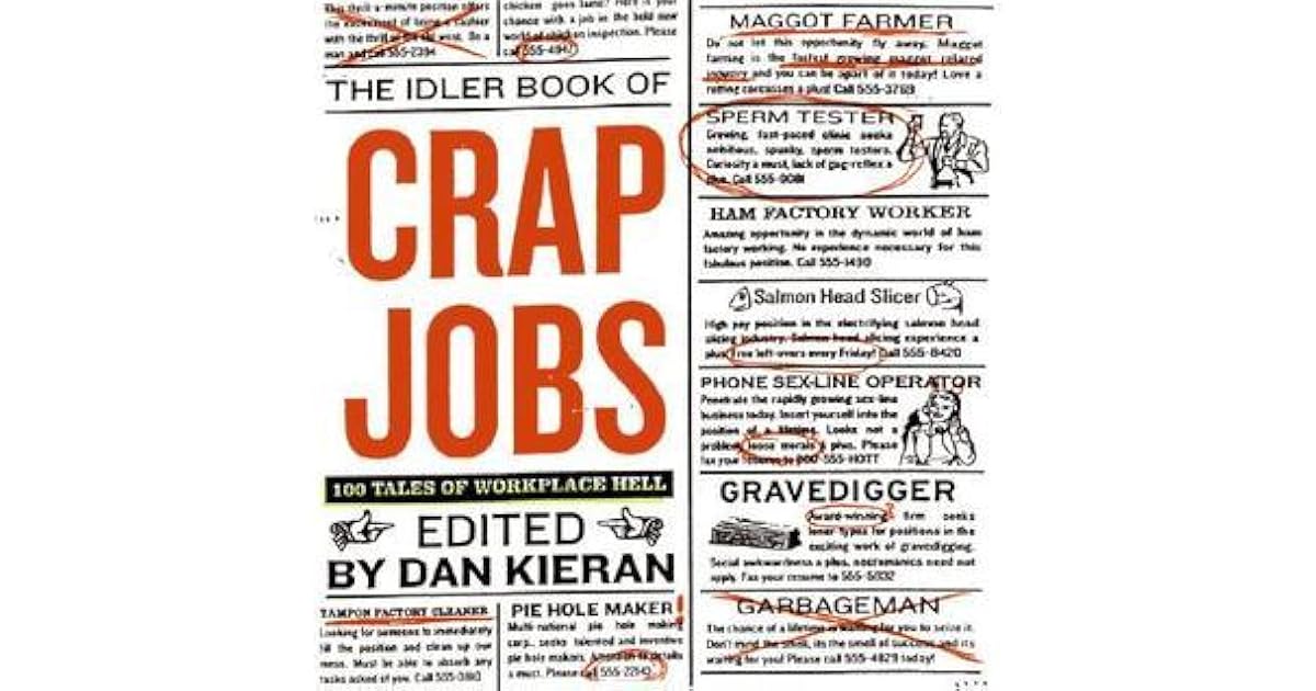 Crap Jobs: 100 Tales of Workplace Hell by Dan Kieran