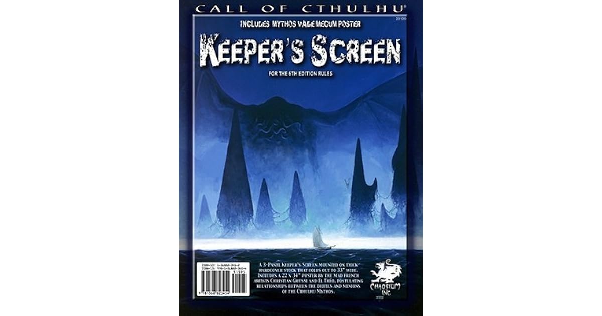 Call of Cthulhu Keeper's Screen by Charlie Krank