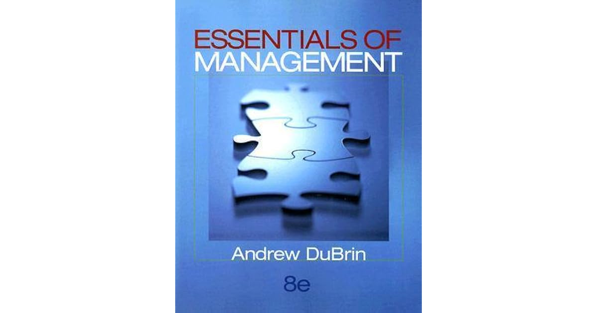 Essentials of Management by Andrew J. DuBrin