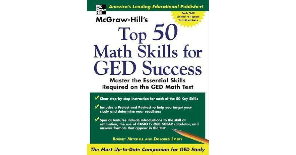McGraw -Hill's Top 50 Math Skills for GED Success by Robert Mitchell