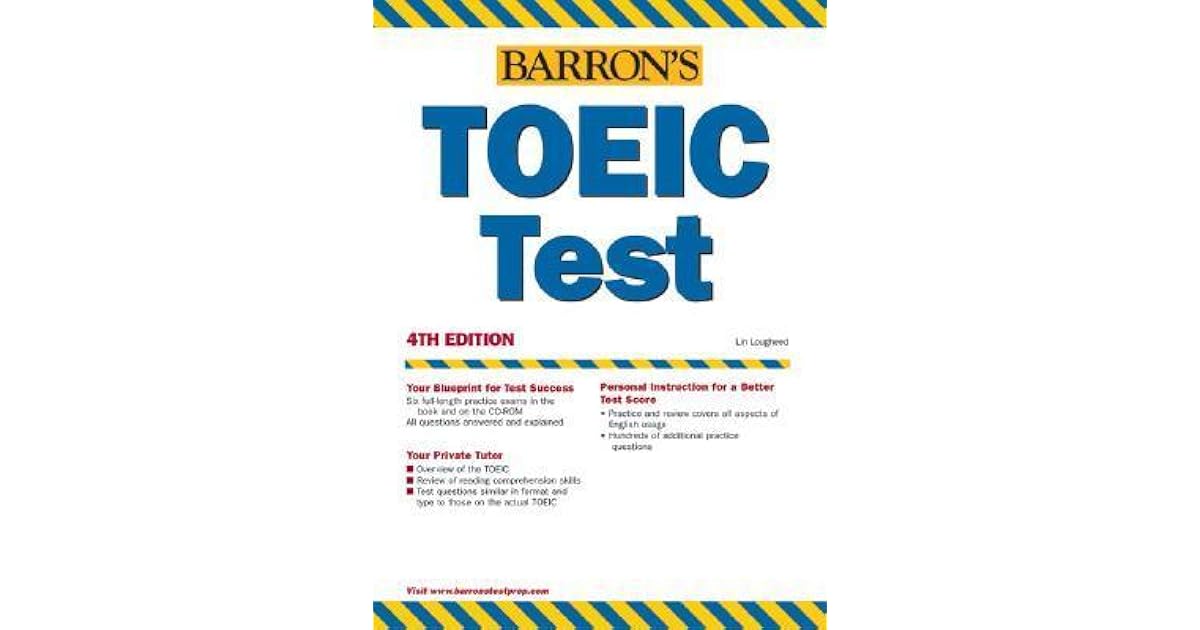 Barron's TOEIC Test (Barron's How to Prepare for the Toeic Test Test of ...