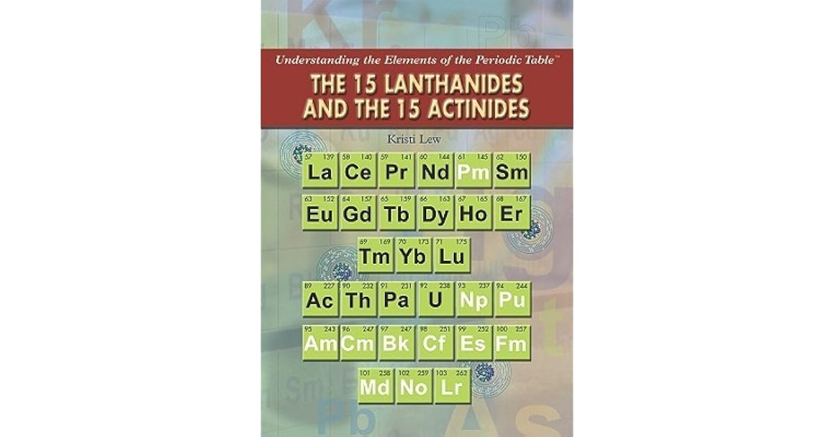 The 15 Lanthanides and the 15 Actinides by Kristi Lew