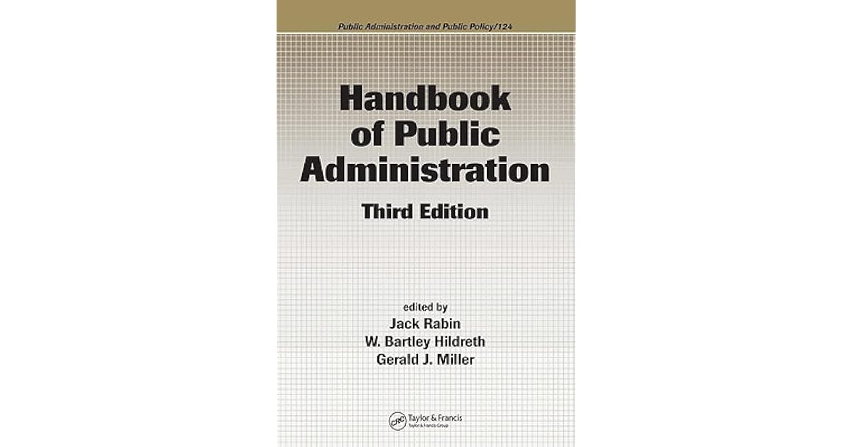 Handbook of Public Administration by Jack Rabin