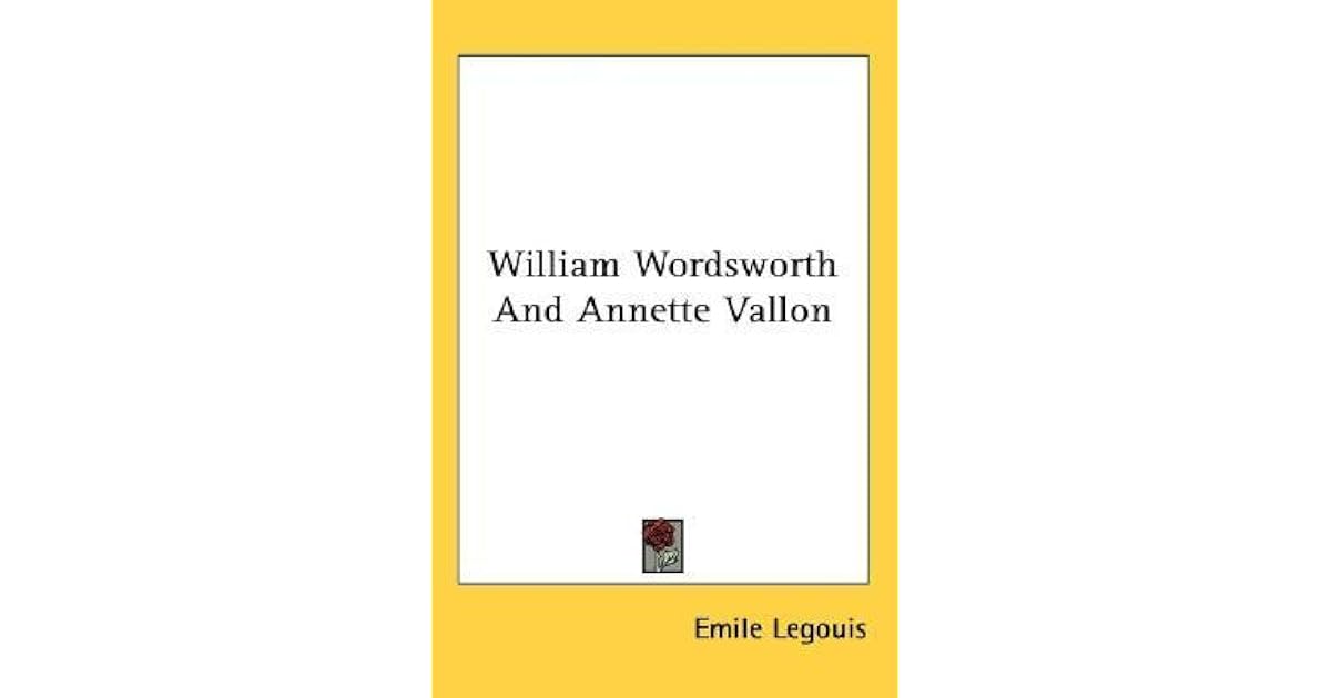 William Wordsworth And Annette Vallon by Émile Legouis