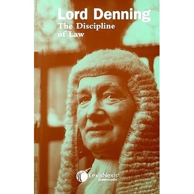 The Discipline of Law by Alfred Thompson Denning — Reviews, Discussion ...