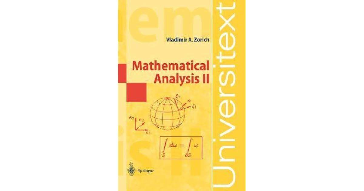 Mathematical Analysis II by Vladimir A. Zorich