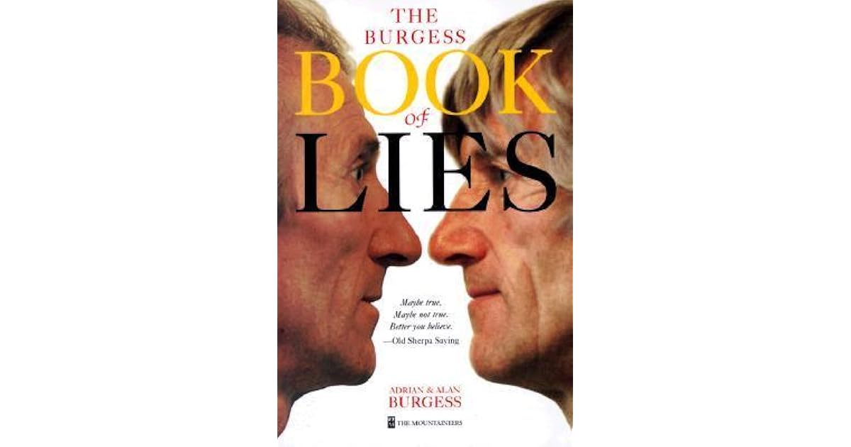 Burgess Book of Lies by Adrian Burgess