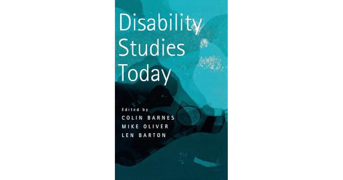 Disability Studies Today by Colin Barnes