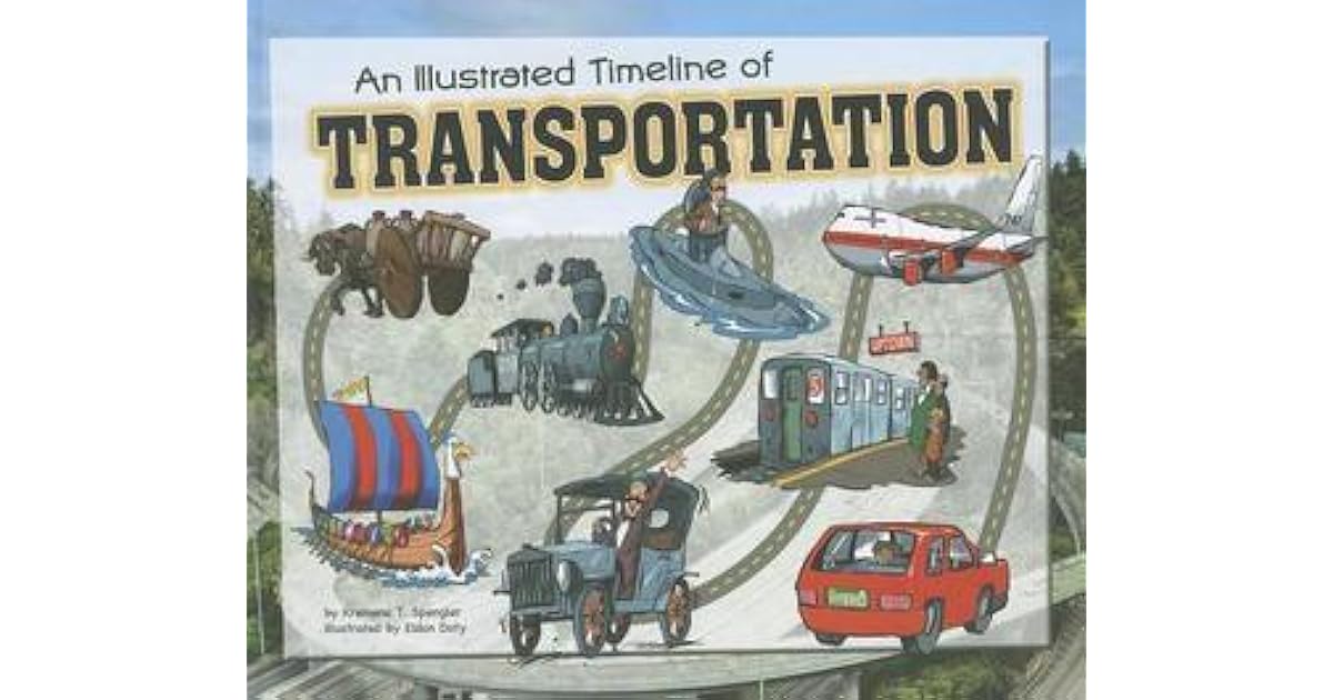 An Illustrated Timeline of Transportation by Kremena Spengler