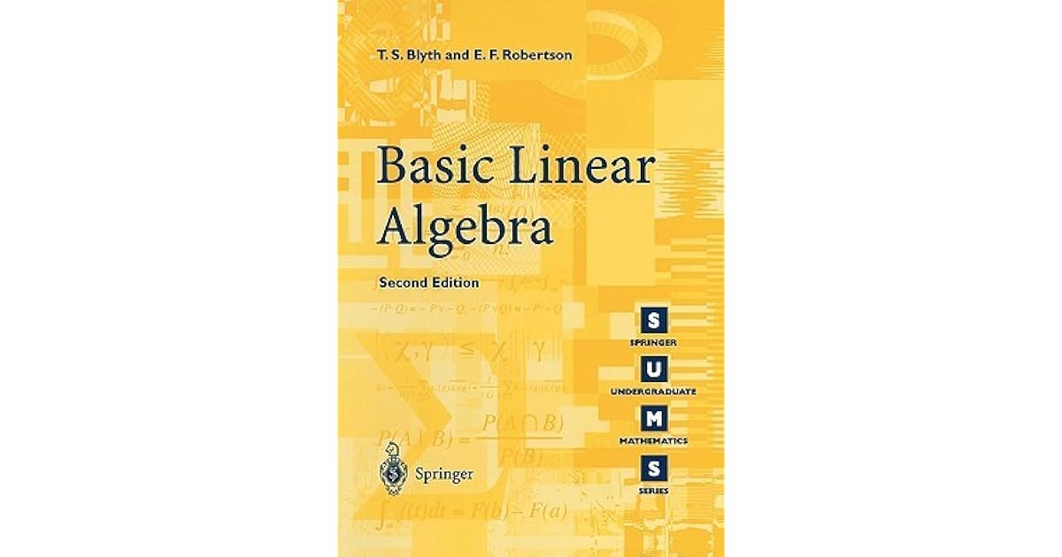 Basic Linear Algebra by John F. Montague