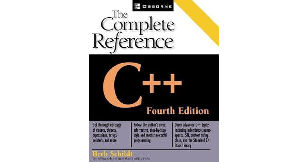 C++: The Complete Reference by Herbert Schildt