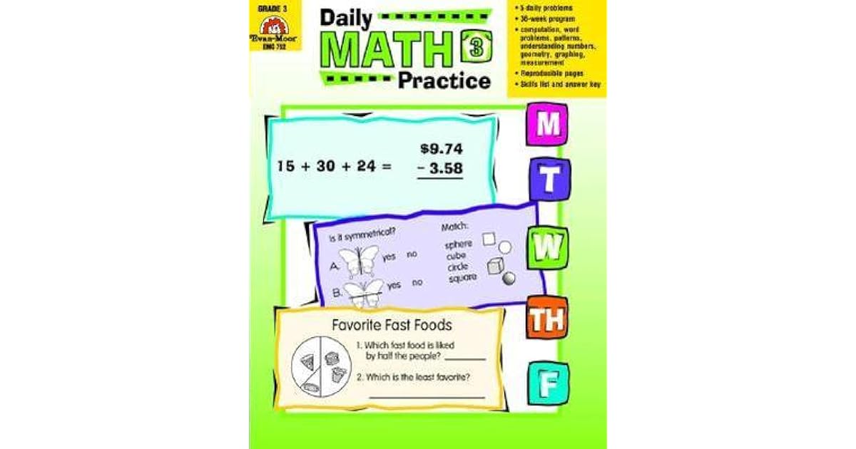 Daily Math Practice: Grade 3 by Jo Ellen Moore