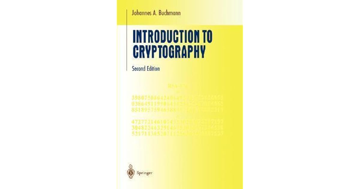 Introduction to Cryptography by Johannes Buchmann