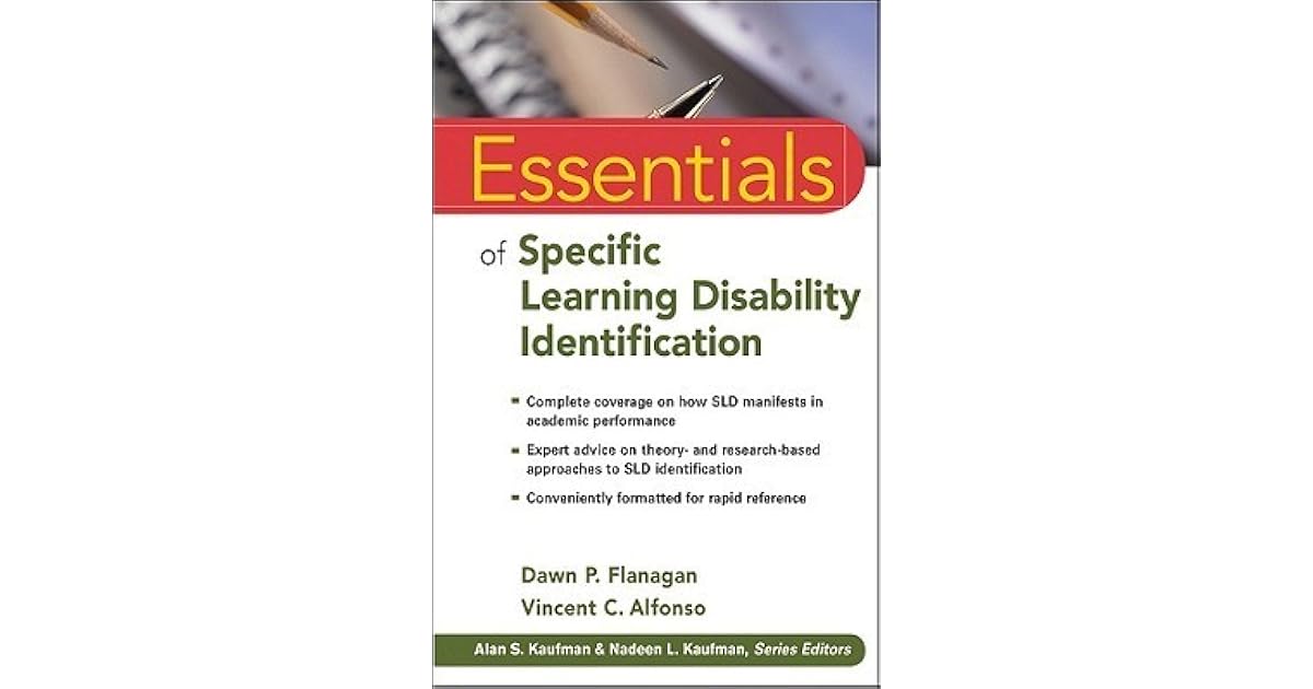 Essentials of Specific Learning Disability Identification by Dawn P ...