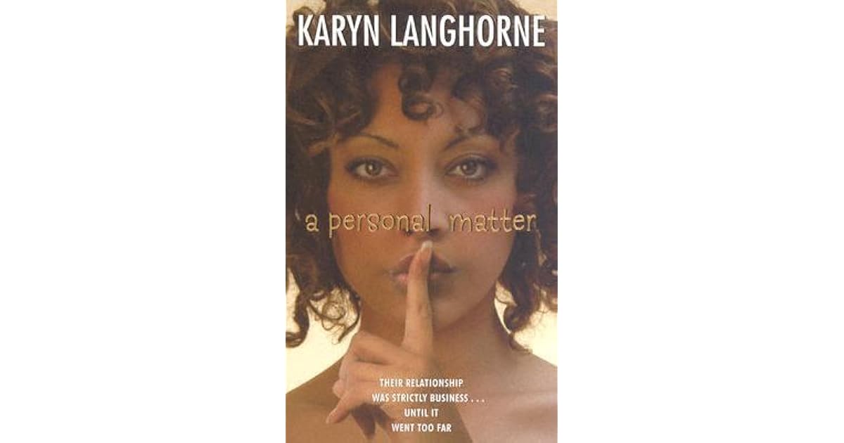 A Personal Matter by Karyn Langhorne
