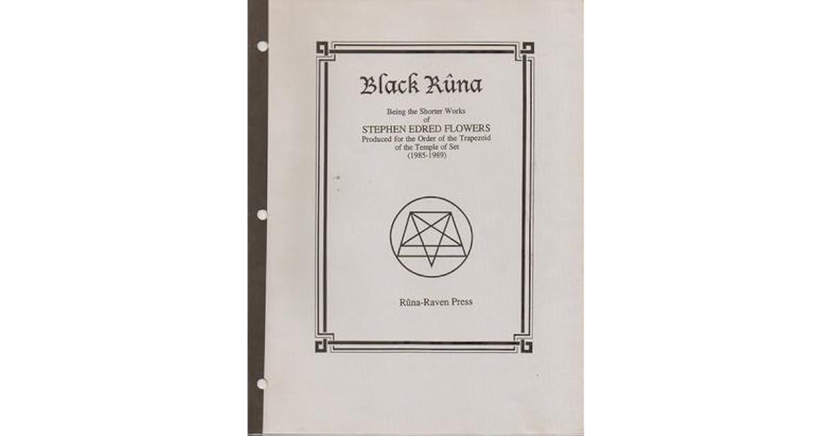 Black Runa by Stephen E. Flowers