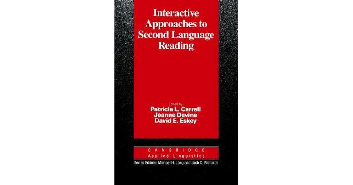 Interactive Approaches to Second Language Reading by Patricia L. Carrell
