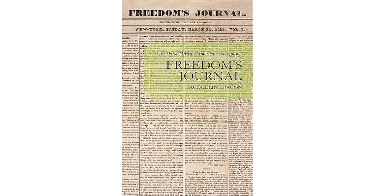 Freedom's Journal: The First African-American Newspaper by Jacqueline Bacon