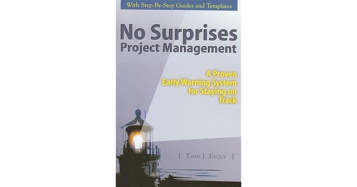 No Surprises Project Management: A Proven Early Warning System for ...