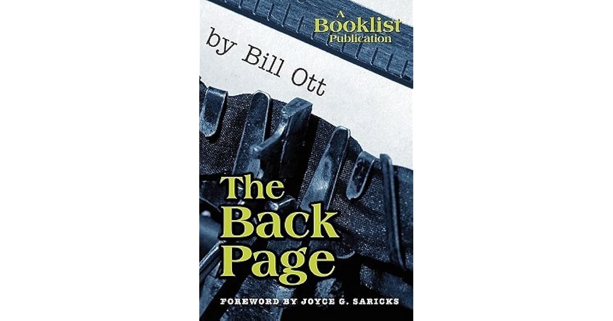 The Back Page by Bill Ott