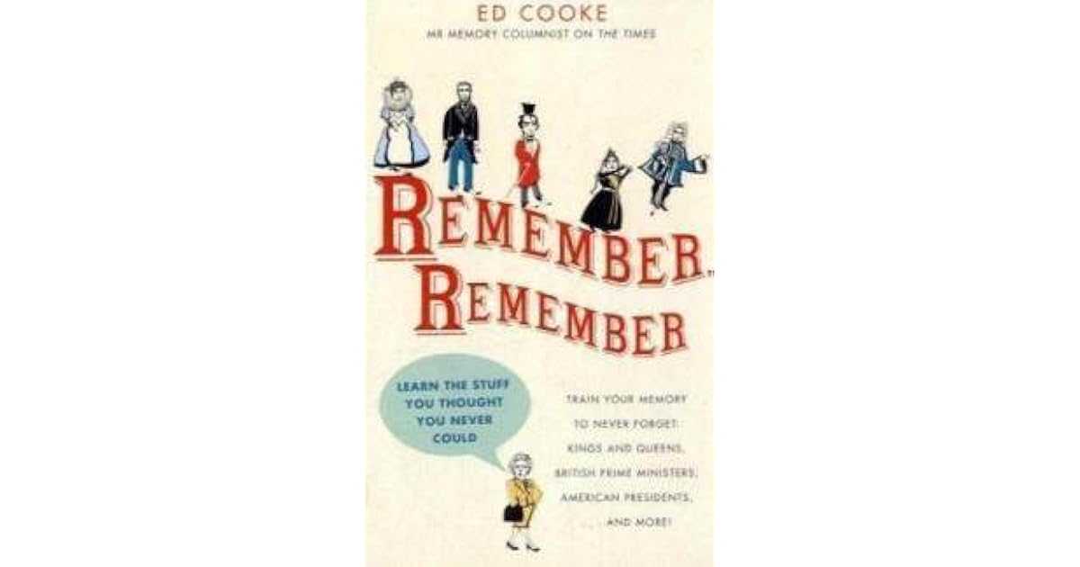 Remember, Remember by Ed Cooke