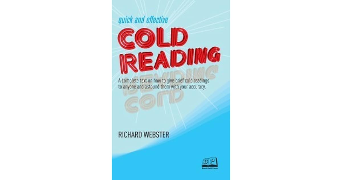 Quick and Effective Cold Reading by Richard Webster