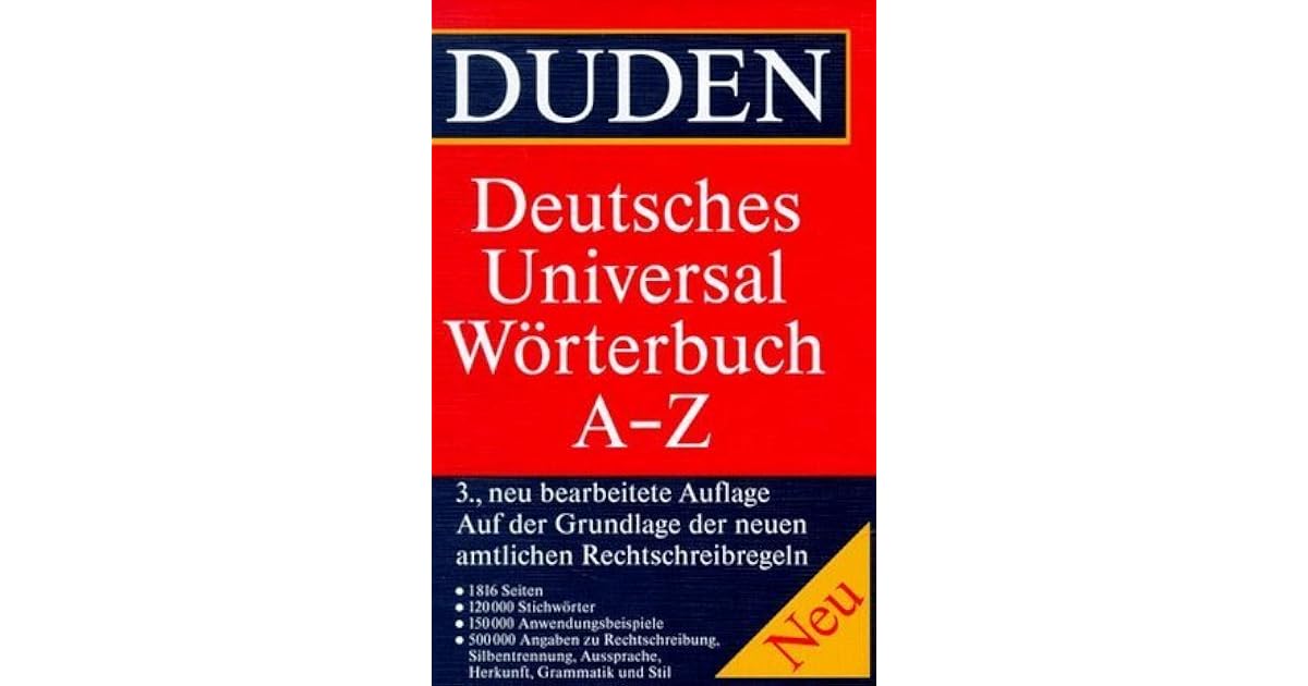 Duden Deutsches Universalwörterbuch A-Z by Dudenredaktion