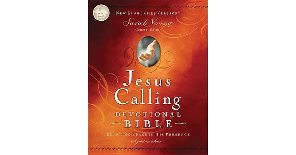 Jesus Calling Devotional Bible-NKJV by Sarah Young