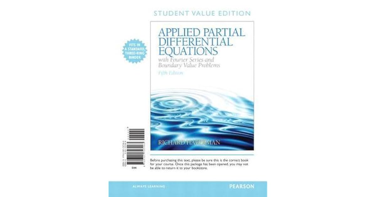 Applied Partial Differential Equations with Fourier Series and Boundary ...