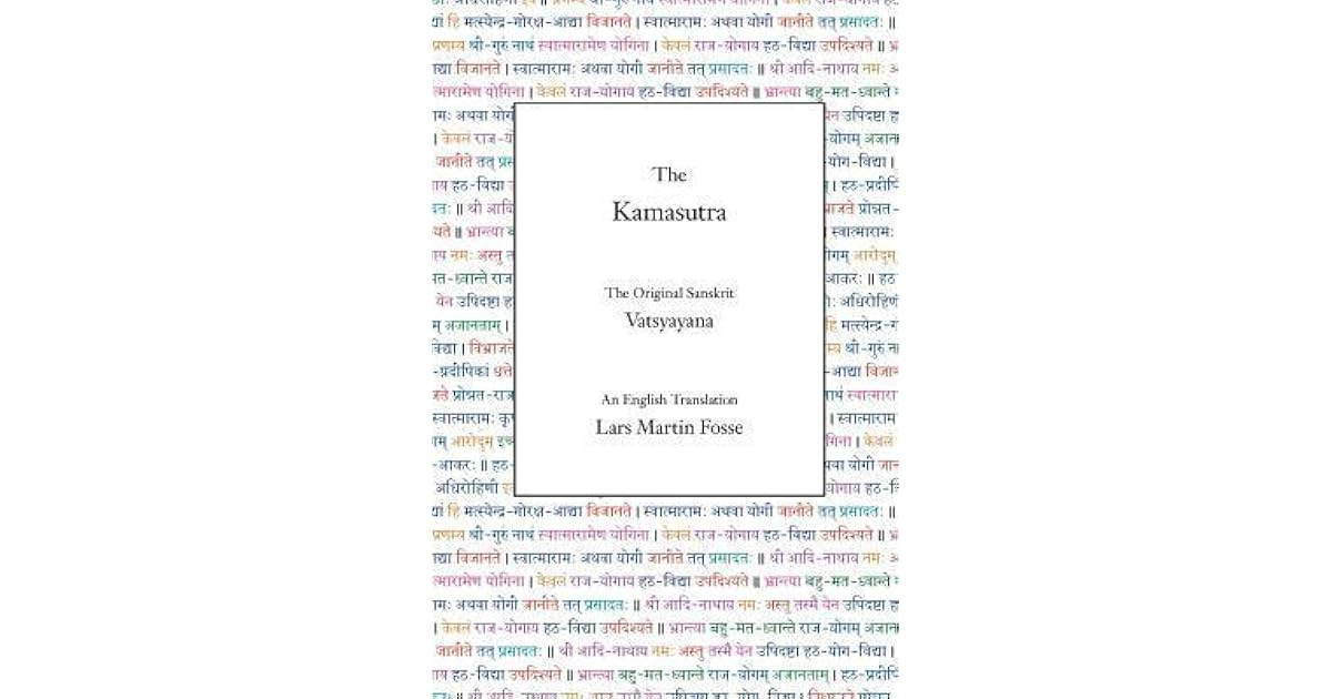 The Kamasutra: The Original Sanskrit and An English Translation by Lars ...