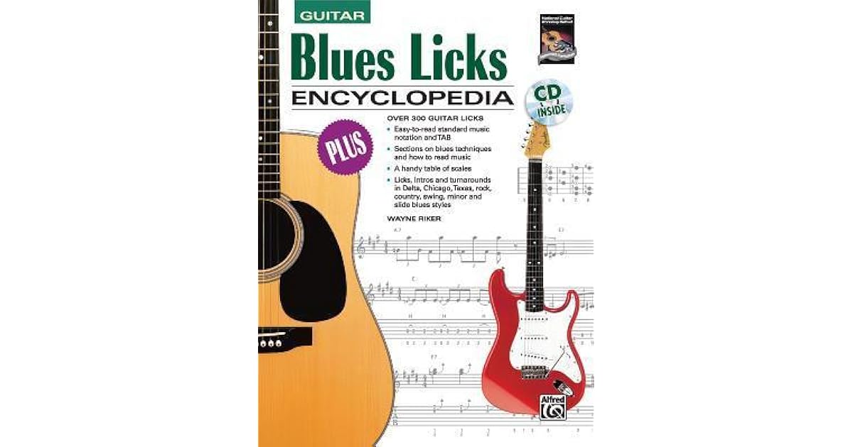 Blues Licks Encyclopedia: Over 300 Guitar Licks, Book & CD by Wayne Riker