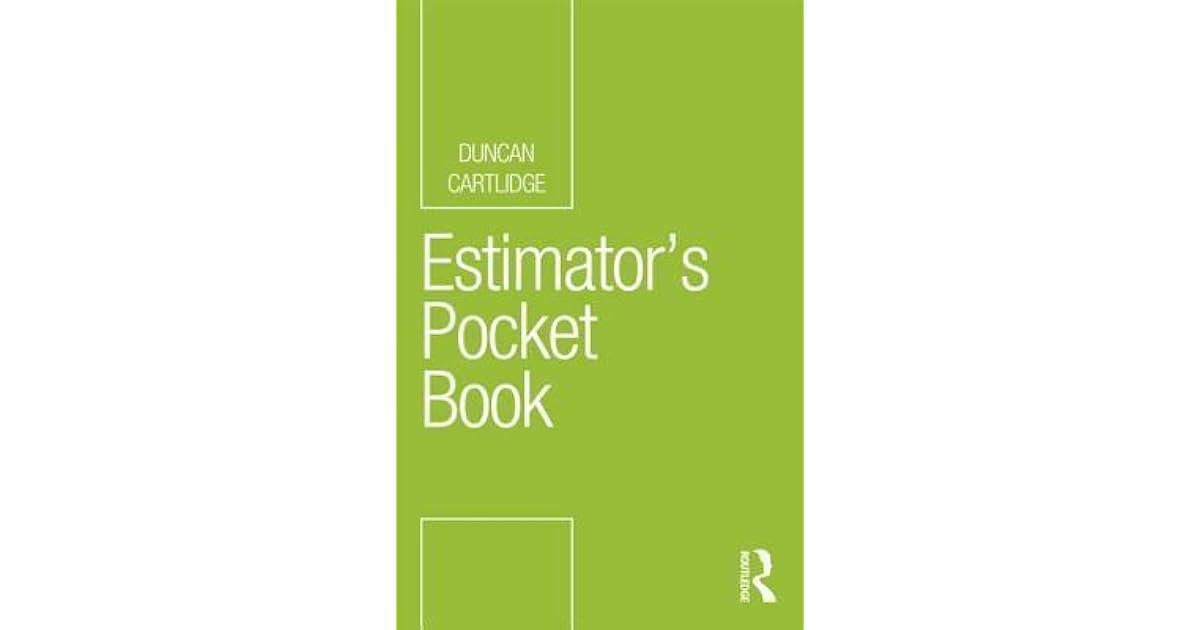 Estimator's Pocket Book by Duncan P. Cartlidge