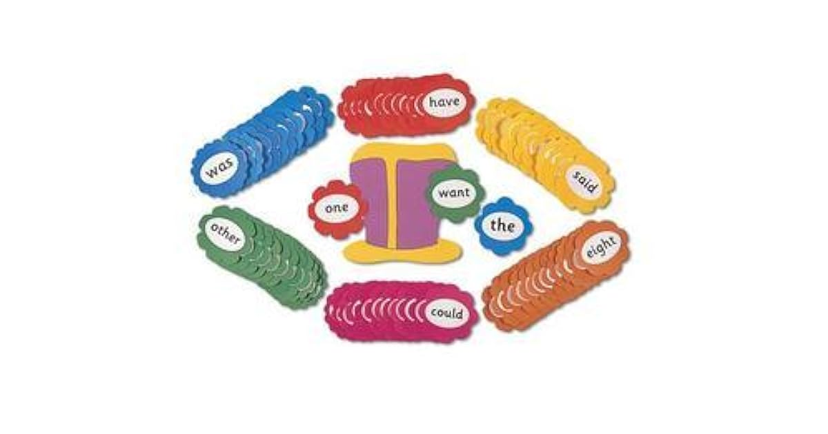 Jolly Phonics Tricky Word Wall Flowers by NOT A BOOK