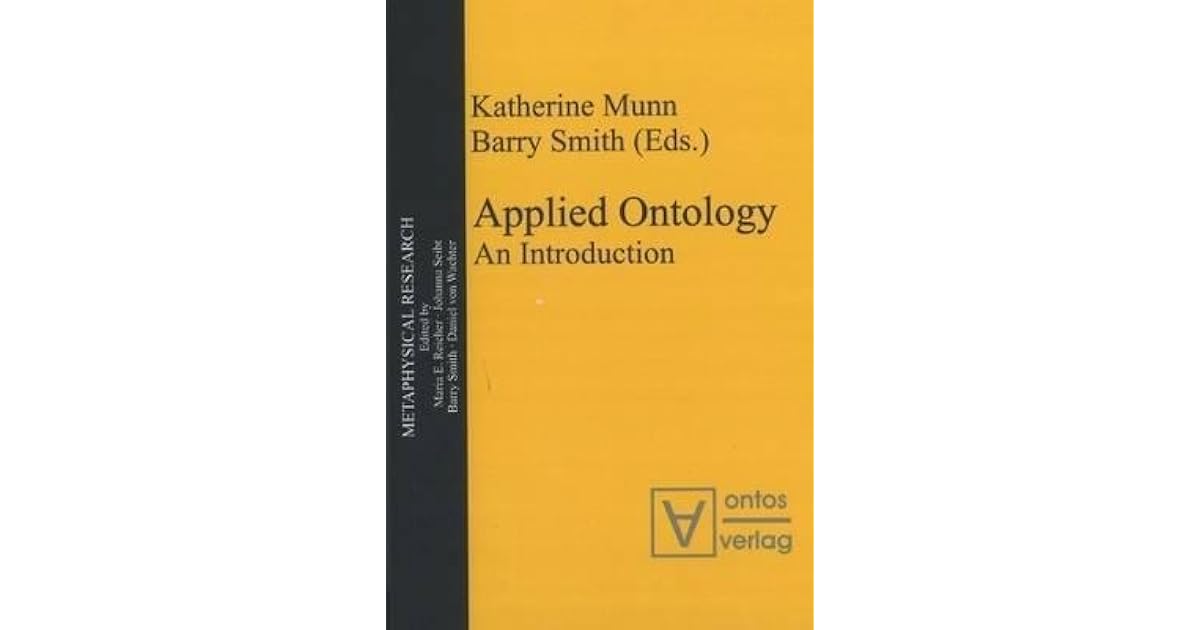 Applied Ontology: An Introduction by Katherine Munn