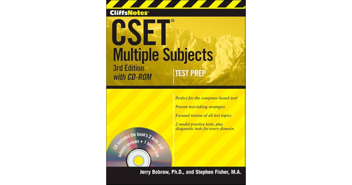 CliffsNotes CSET: Multiple Subjects [with CD-ROM] by Jerry Bobrow