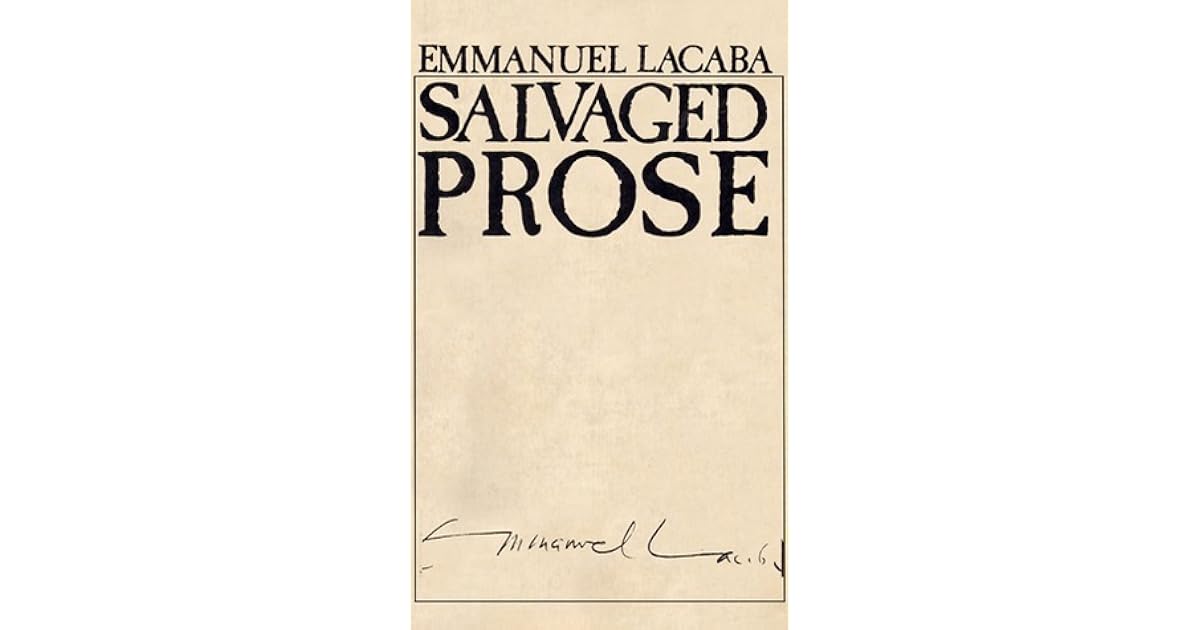 Salvaged Prose by Emmanuel F. Lacaba