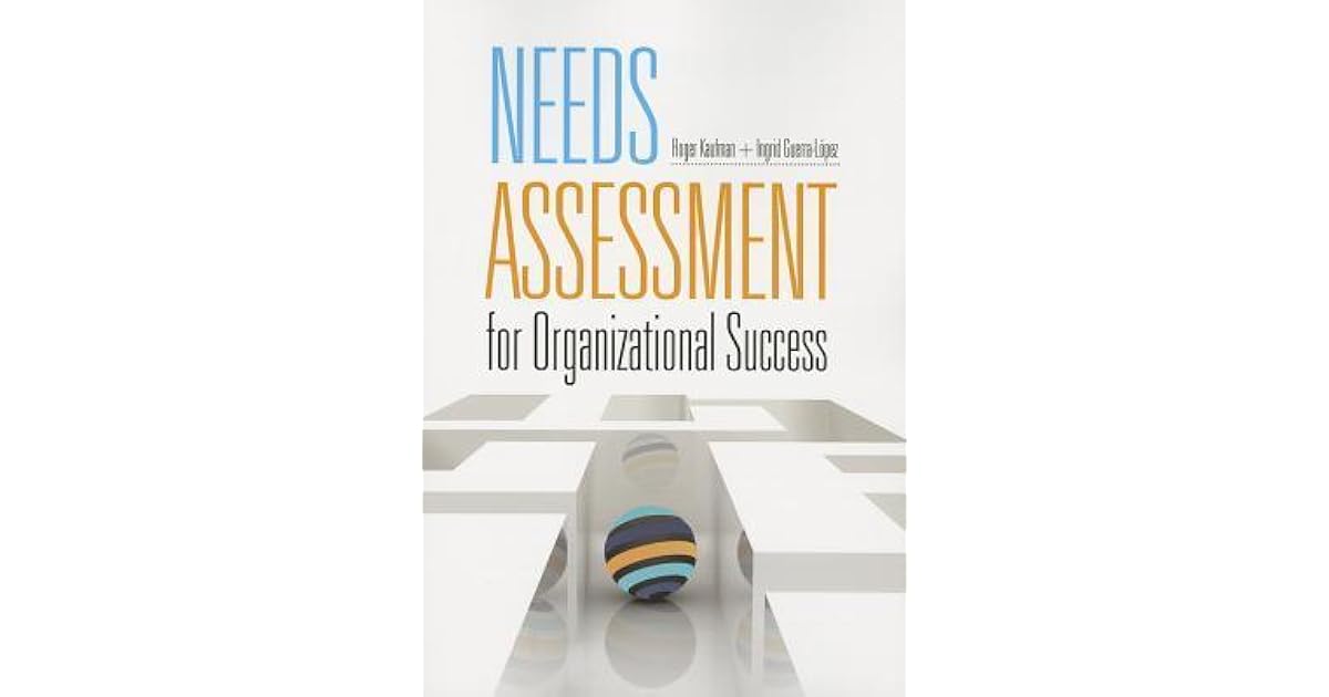 Needs Assessment for Organizational Success by Roger Kaufman
