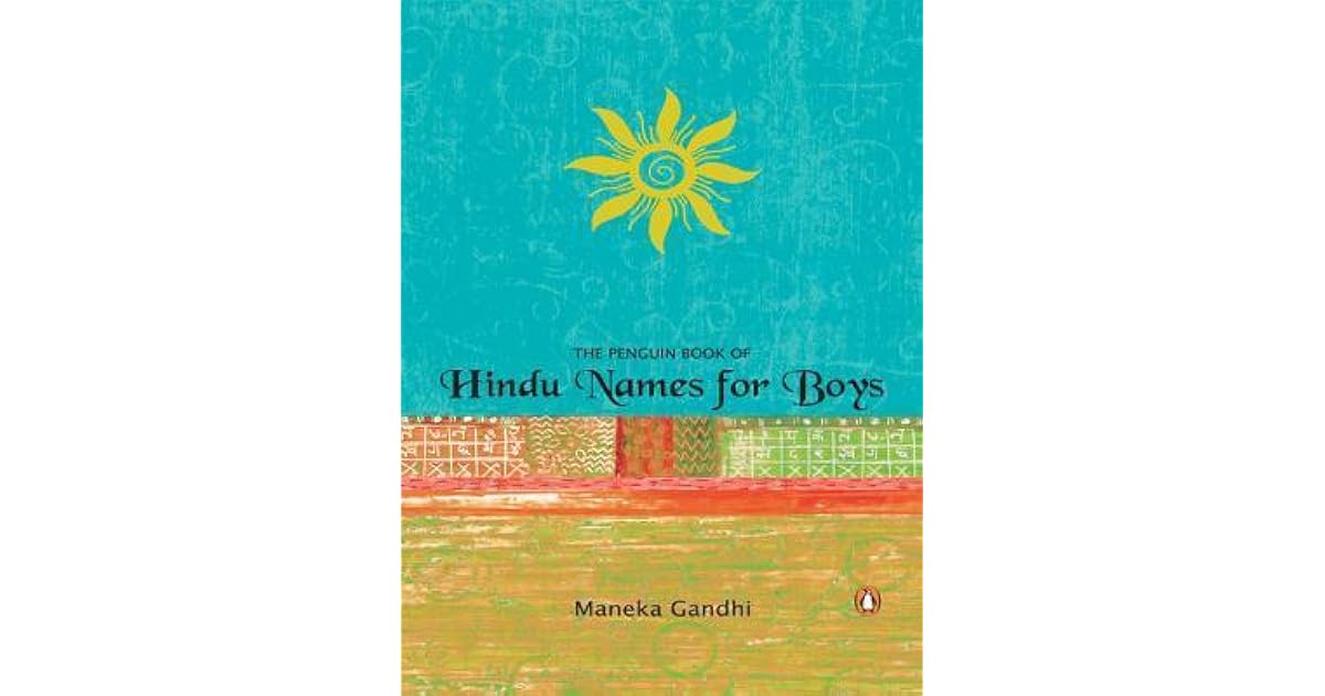 Penguin Book of Hindu Names for Boys by Maneka Gandhi
