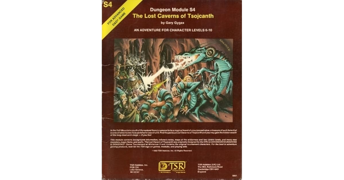 The Lost Caverns of Tsojcanth by Gary Gygax