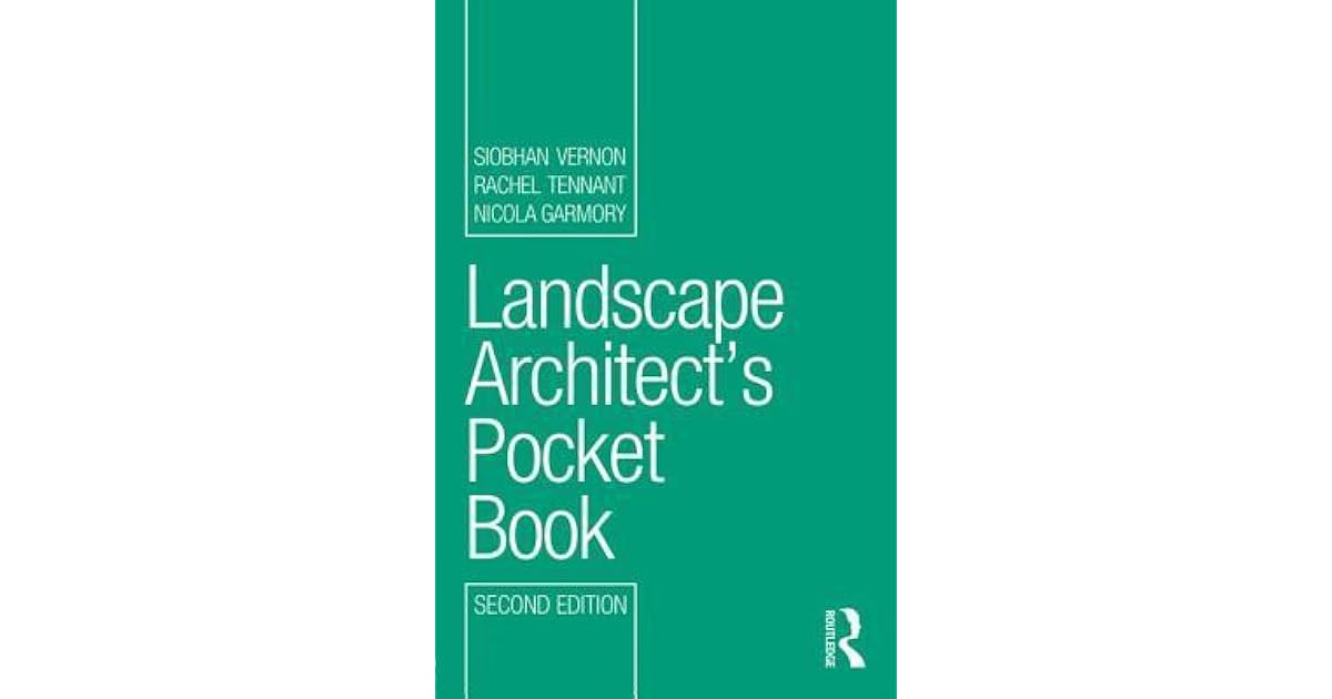 Landscape Architect's Pocket Book by Siobhan Vernon