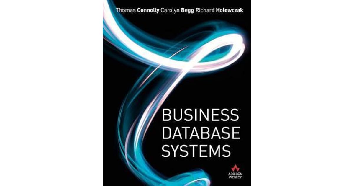 Business Database Systems by Thomas M. Connolly
