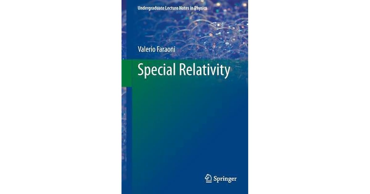 Special Relativity by Valerio Faraoni